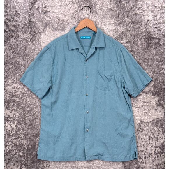 Tori Richard | Shirts | Tori Richard Shirt Large Mens Breeze Block Silk ...